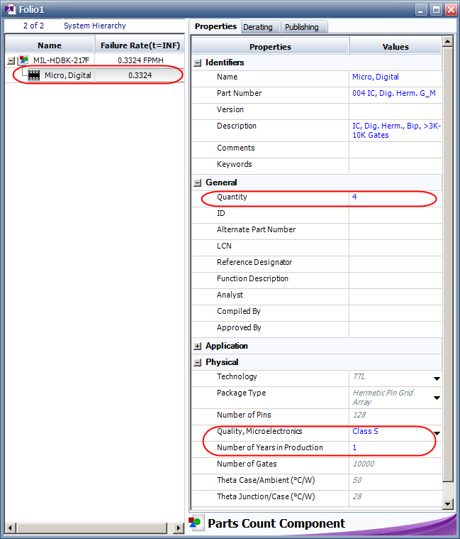 Using the Parts Count Method