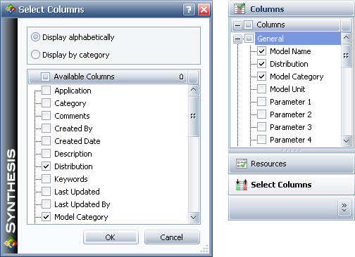 Configuring Columns